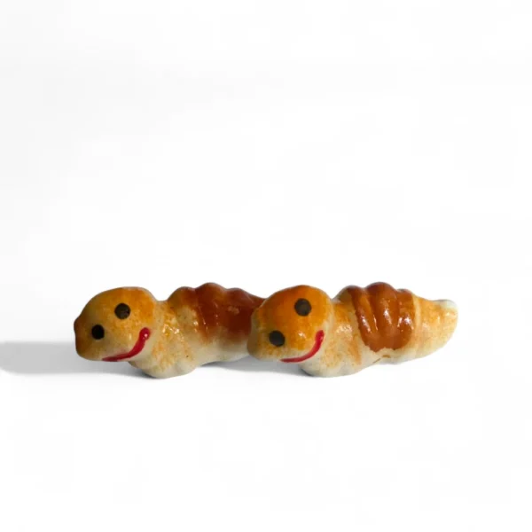 Miniatures Ceramic Worm Figurines